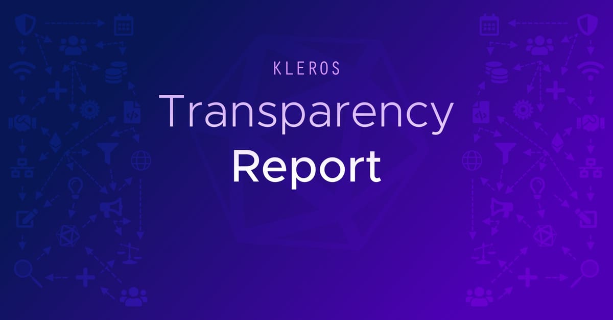 Kleros Transparency Report