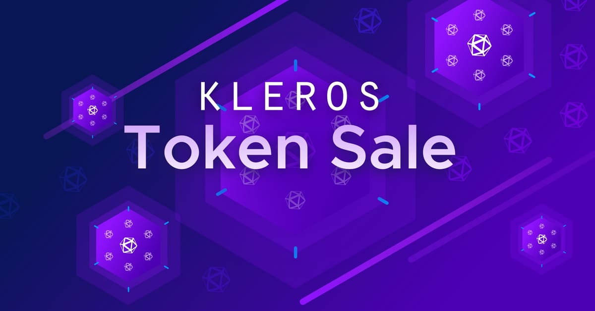 Kleros Token Sale Announcement January 11, 2020